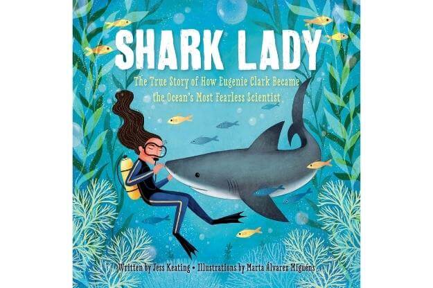 Shark Lady Postage Stamp is Now Available • AuthenticFlorida.com